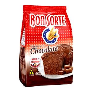 Calorias em 1 Porçoes Bolo Boa Sorte De Chocolate e Fatos Nutricionais?