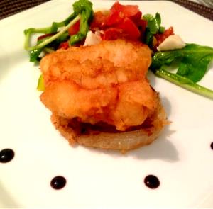 Calorias em 1 Porçoes Congro Rosa Empanado e Fatos Nutricionais?