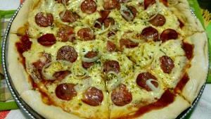 Calorias em 1 Porçoes Pizza Casera e Fatos Nutricionais?