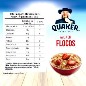 Calorias em 1 Porção Aveia em flocos e Fatos Nutricionais?