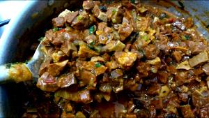 Calorias em 1 Porção Bofe bovino refogado(a) e Fatos Nutricionais?