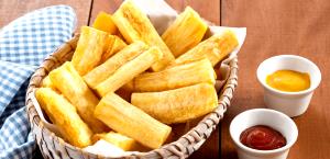 Calorias em 1 Porção Mandioca sem casca cozida sem sal drenada e Fatos ...