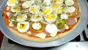 Calorias em 1 Porção Pizza portuguesa light e Fatos Nutricionais?